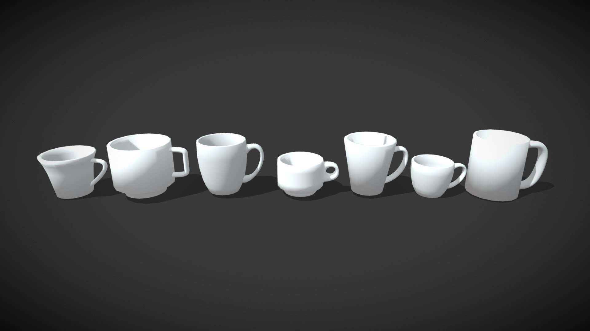 Lowpoly Cup Set - Buy Royalty Free 3D model by Blumbum Productions ...