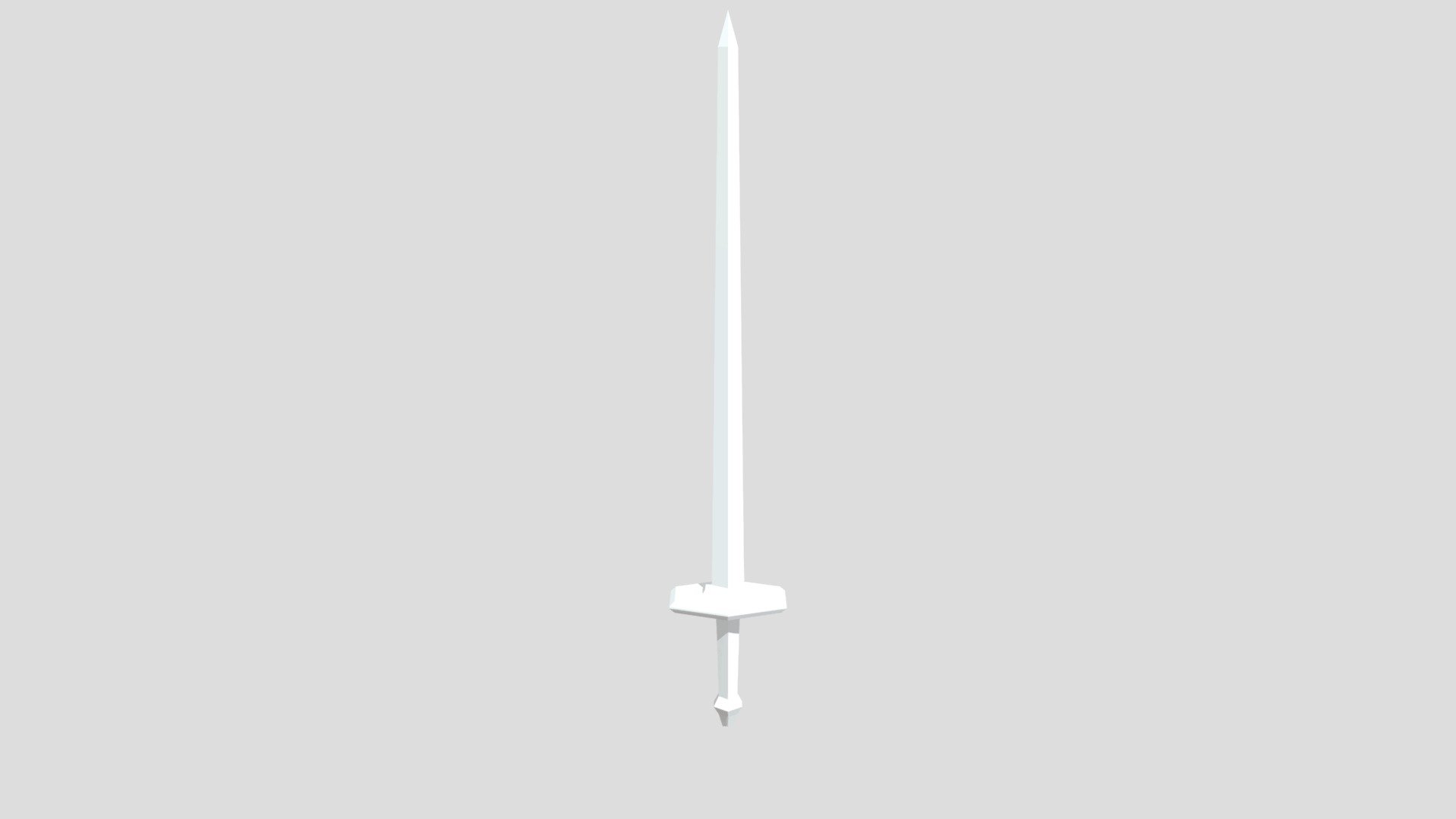 First Sword - Trying Blender - Download Free 3D model by ingen [52e404e ...
