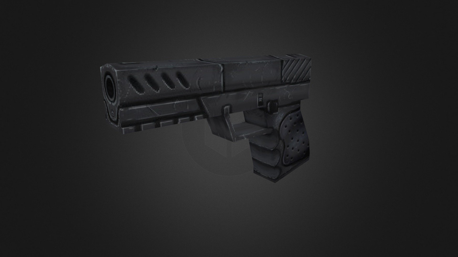 Retro Ps1 Style Pistol - 3D model by HGCD [52e7f22] - Sketchfab