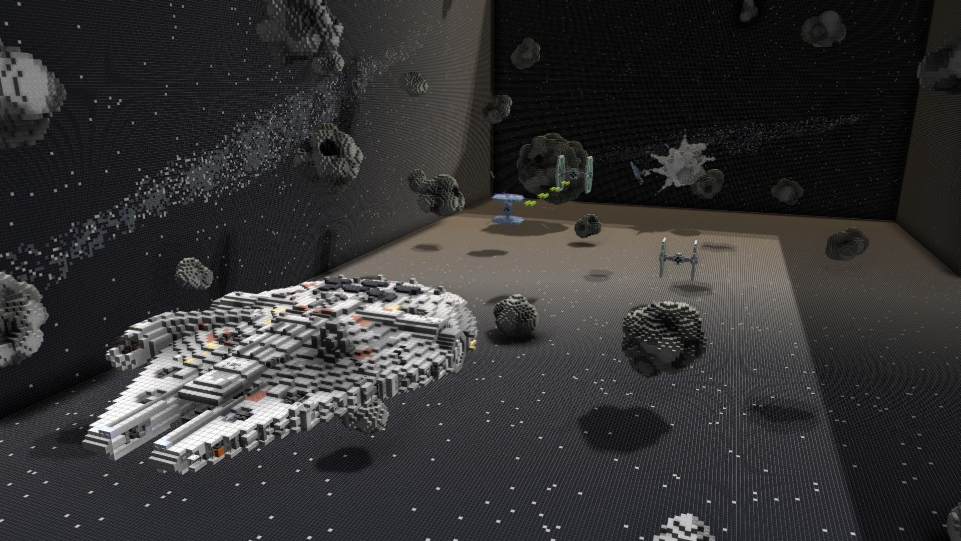 [Minecraft] asteroids [STARWARS] - 3D model by BREA (@breascraftlist ...