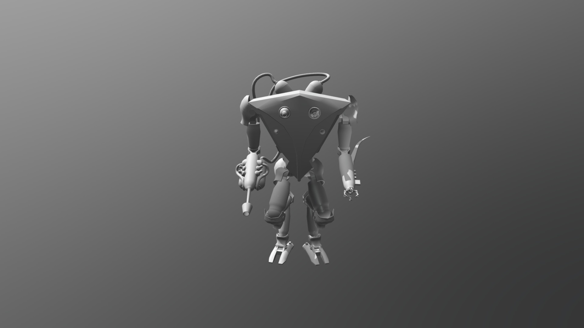 Warbot WIP Ver 2 - 3D model by Nicholas Olsen (@Chainheart) [52e87d6 ...