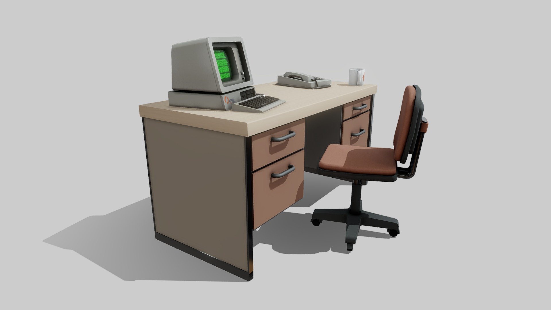 Athena Microprocessors Workstation - Download Free 3D model by catmudd ...