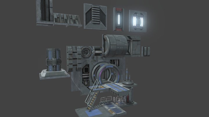 Modular-construction 3D models - Sketchfab