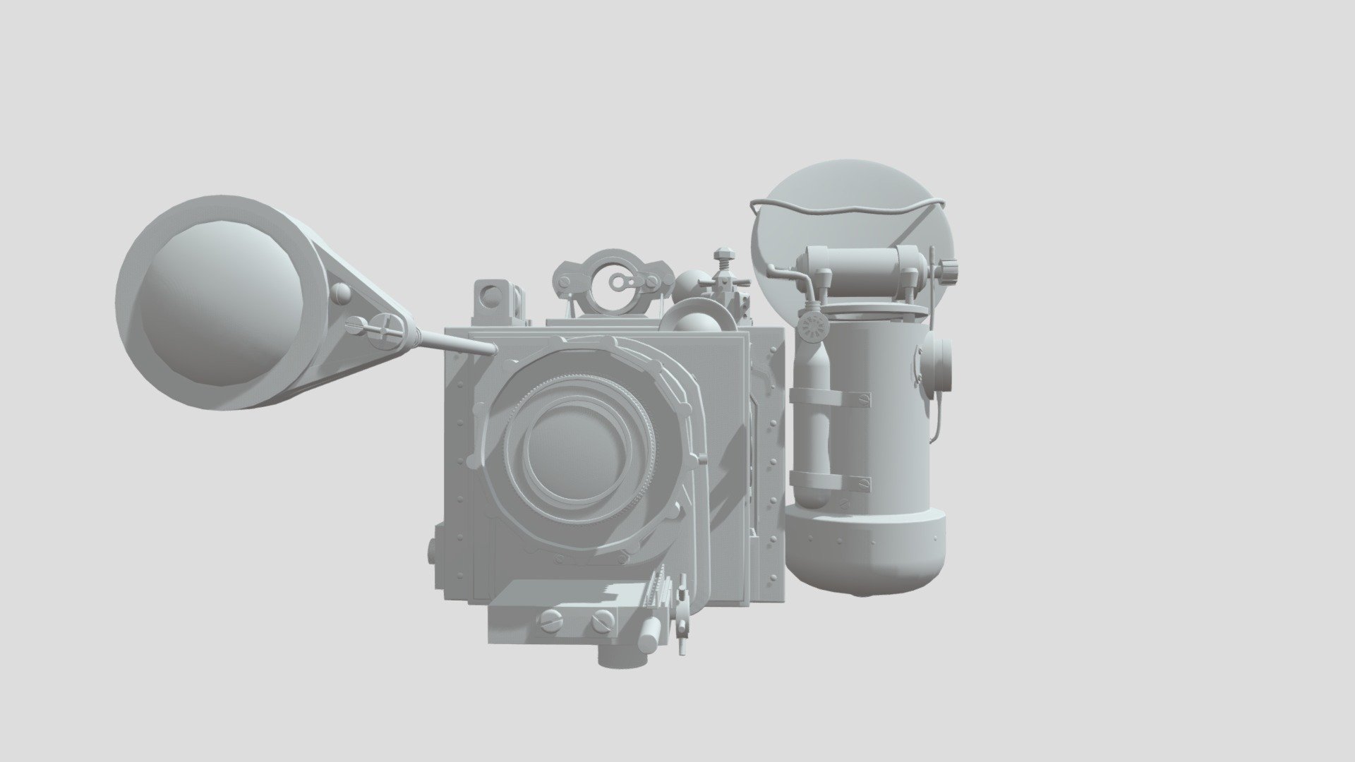 Steampunk Camera - 3D model by beverlyrosario [52e99c3] - Sketchfab