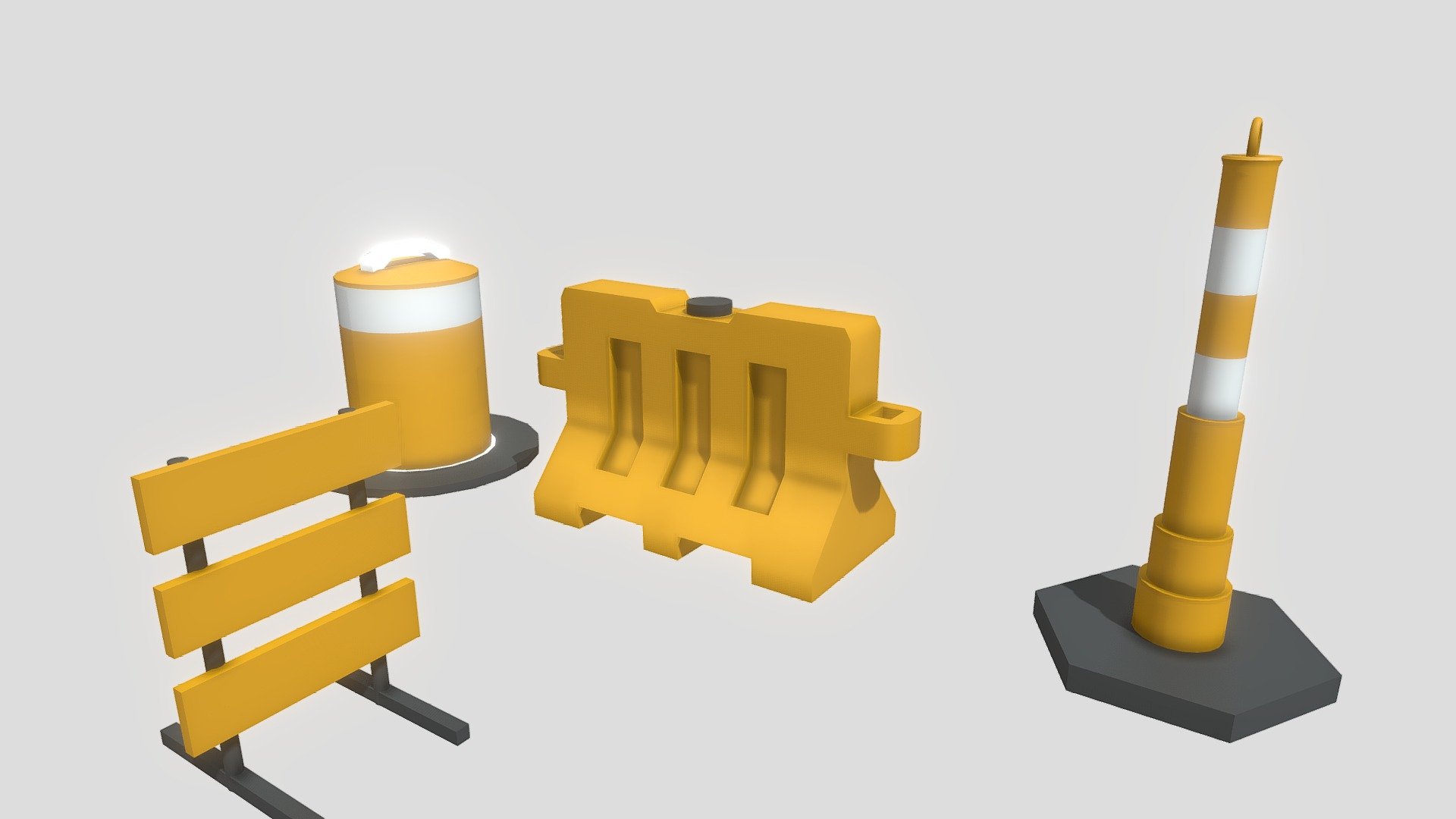 road works - 3D model by Artemis03 (@AndArch03) [52e9adf] - Sketchfab