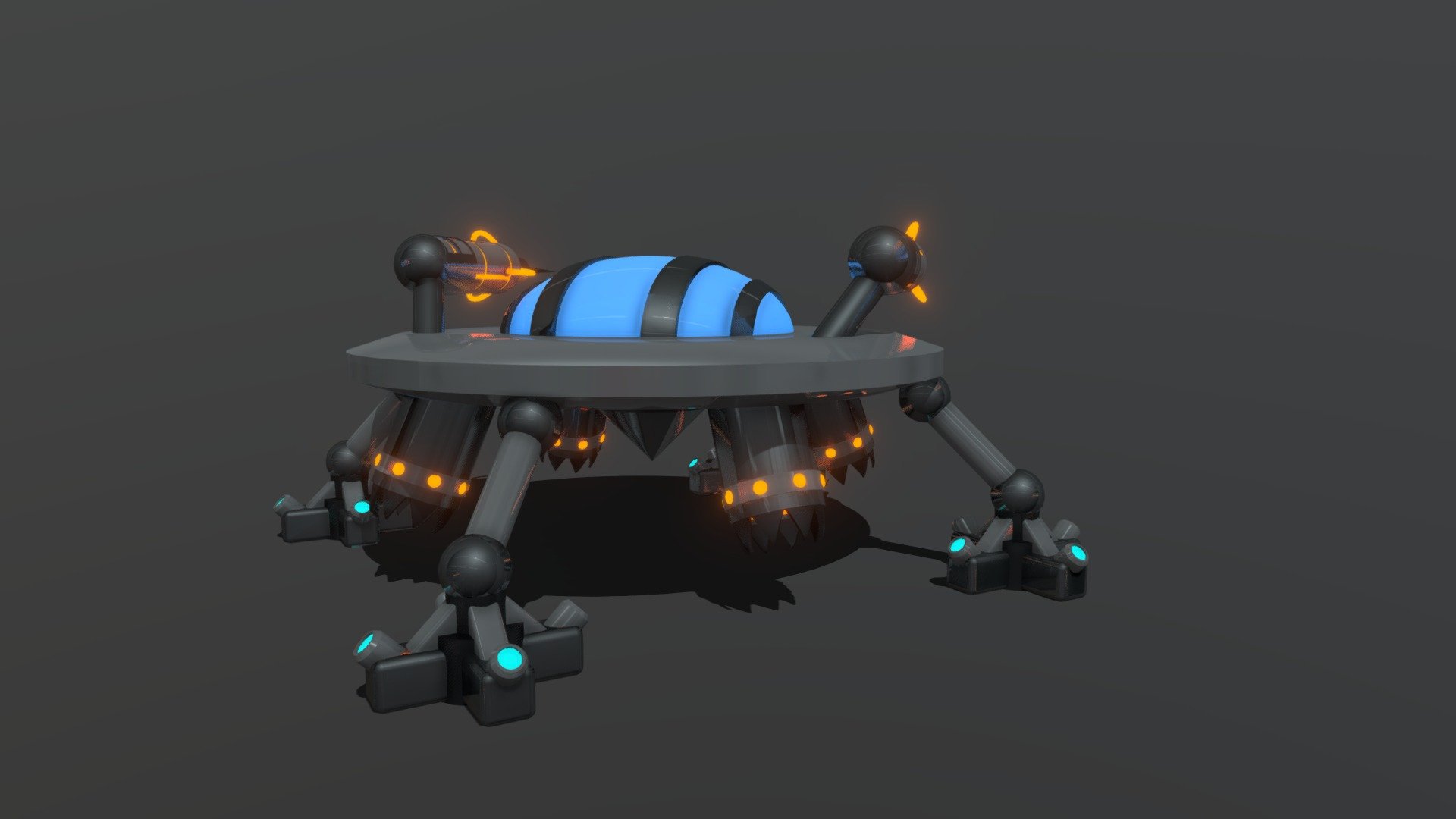 UFO Anim - 3D model by Flikd Design (@Flikd_Design) [52eab34] - Sketchfab