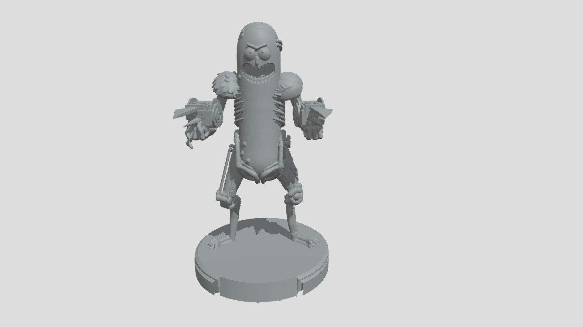 pickle rick 3d model - 3D model by qump13 [52eb60a] - Sketchfab