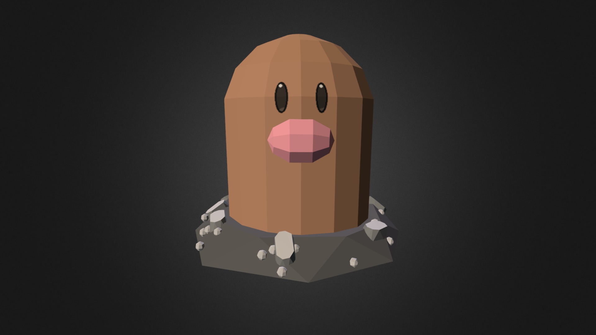 Diglett - 3D model by graphicalcheese [52eb802] - Sketchfab