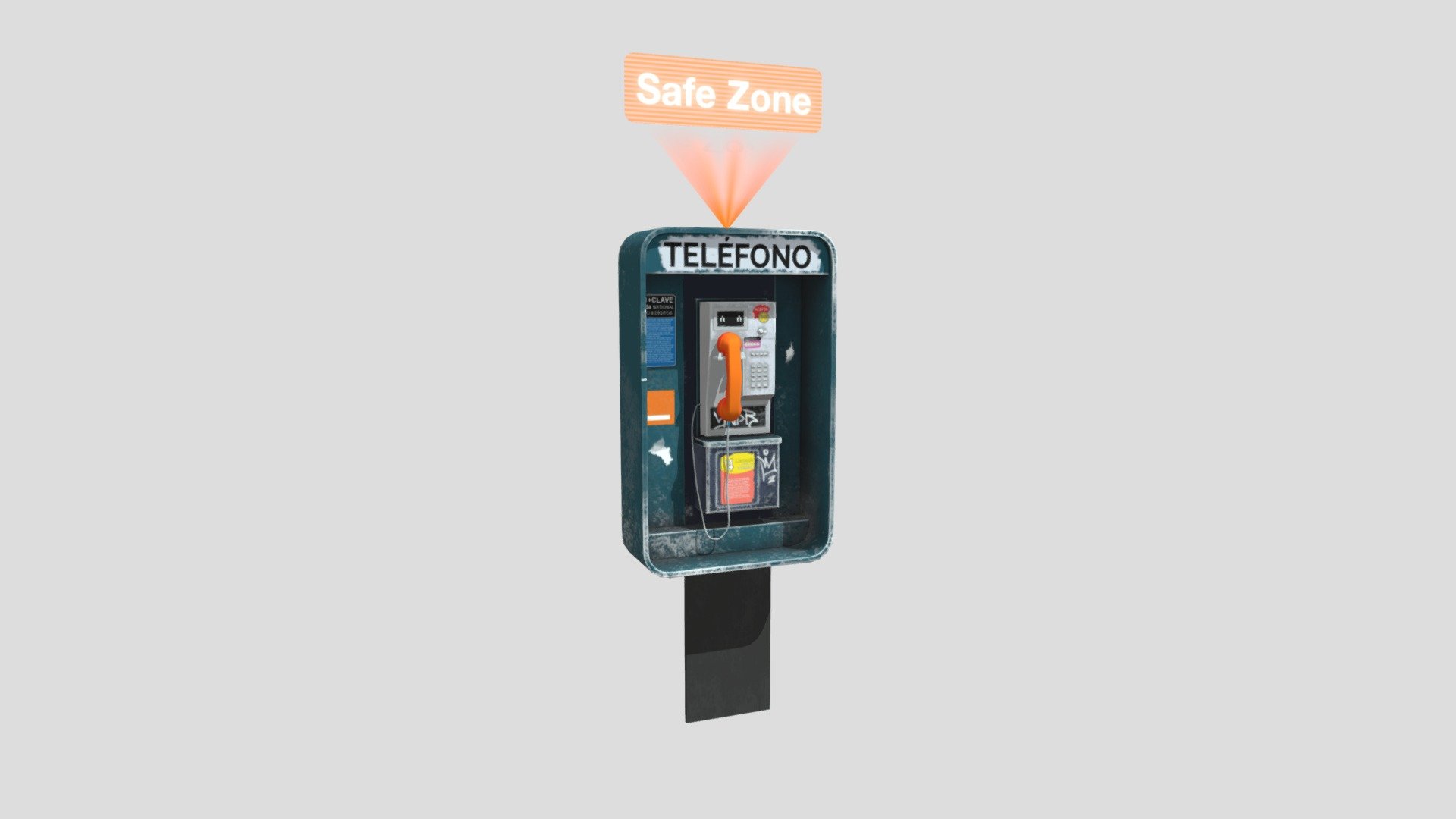 Orange Safe Zone [Mexican] Phone - Download Free 3D model by ...
