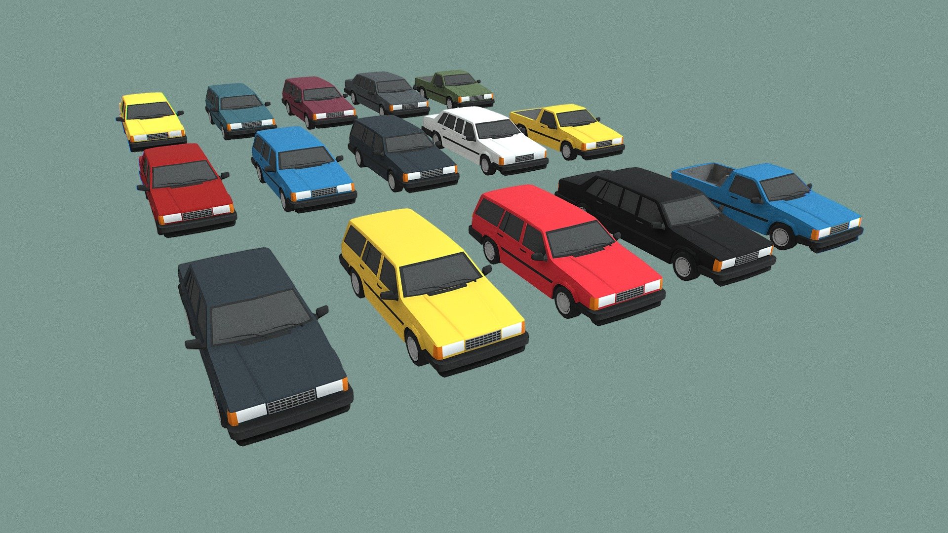 Low Poly Vehicle Mini Pack 8 - Download Free 3D model by Vladek ...