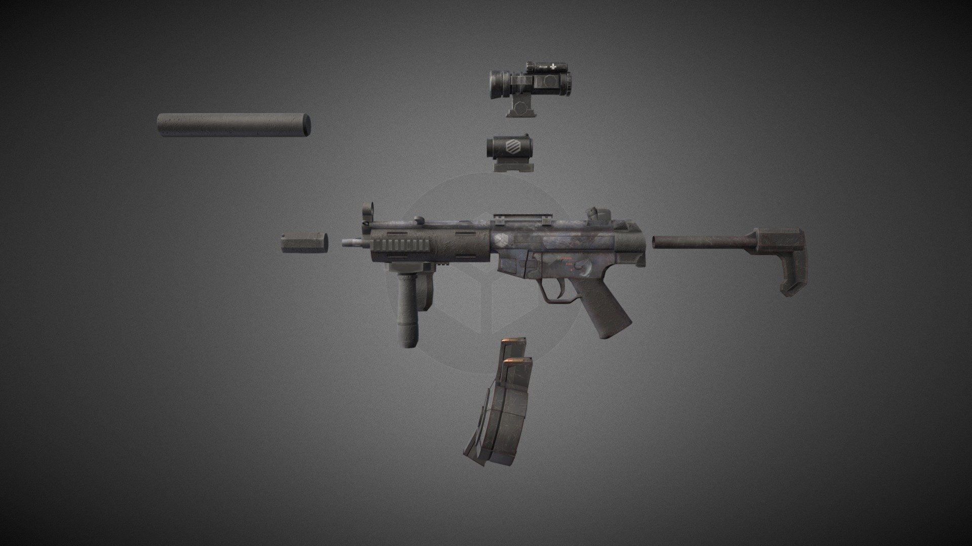 MP5 - 3D model by Khilobok_egor [52ef524] - Sketchfab