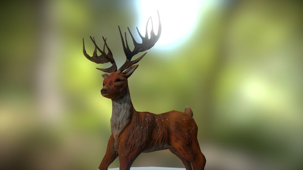 Stag - 3D model by hindleymht [52f1f0d] - Sketchfab
