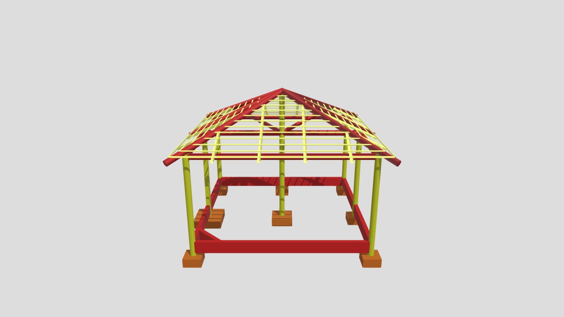 Bangalô Redário - 3D model by alqmaflegler [52f3e31] - Sketchfab