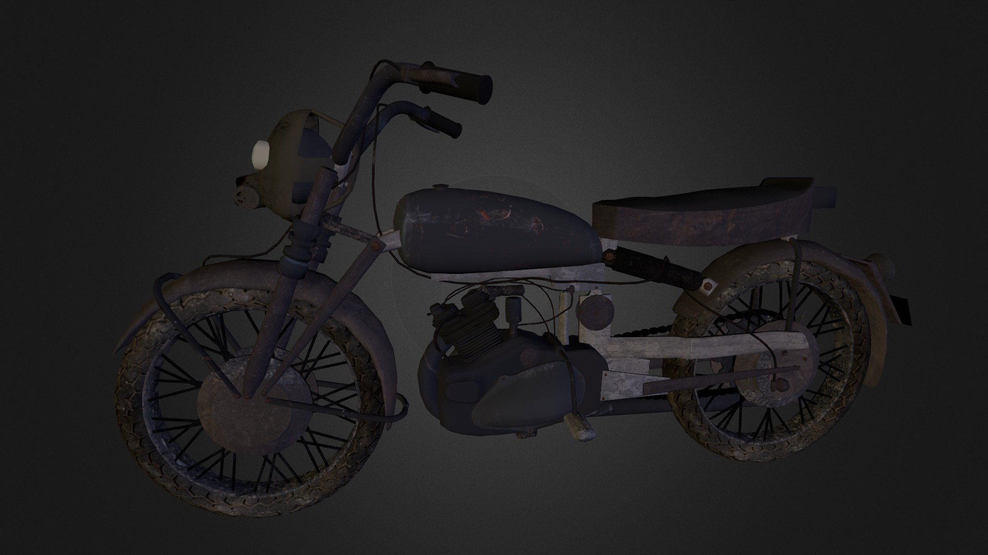 Post Apocalyptic Bike - 3D model by Hydro707 [52f4d7f] - Sketchfab
