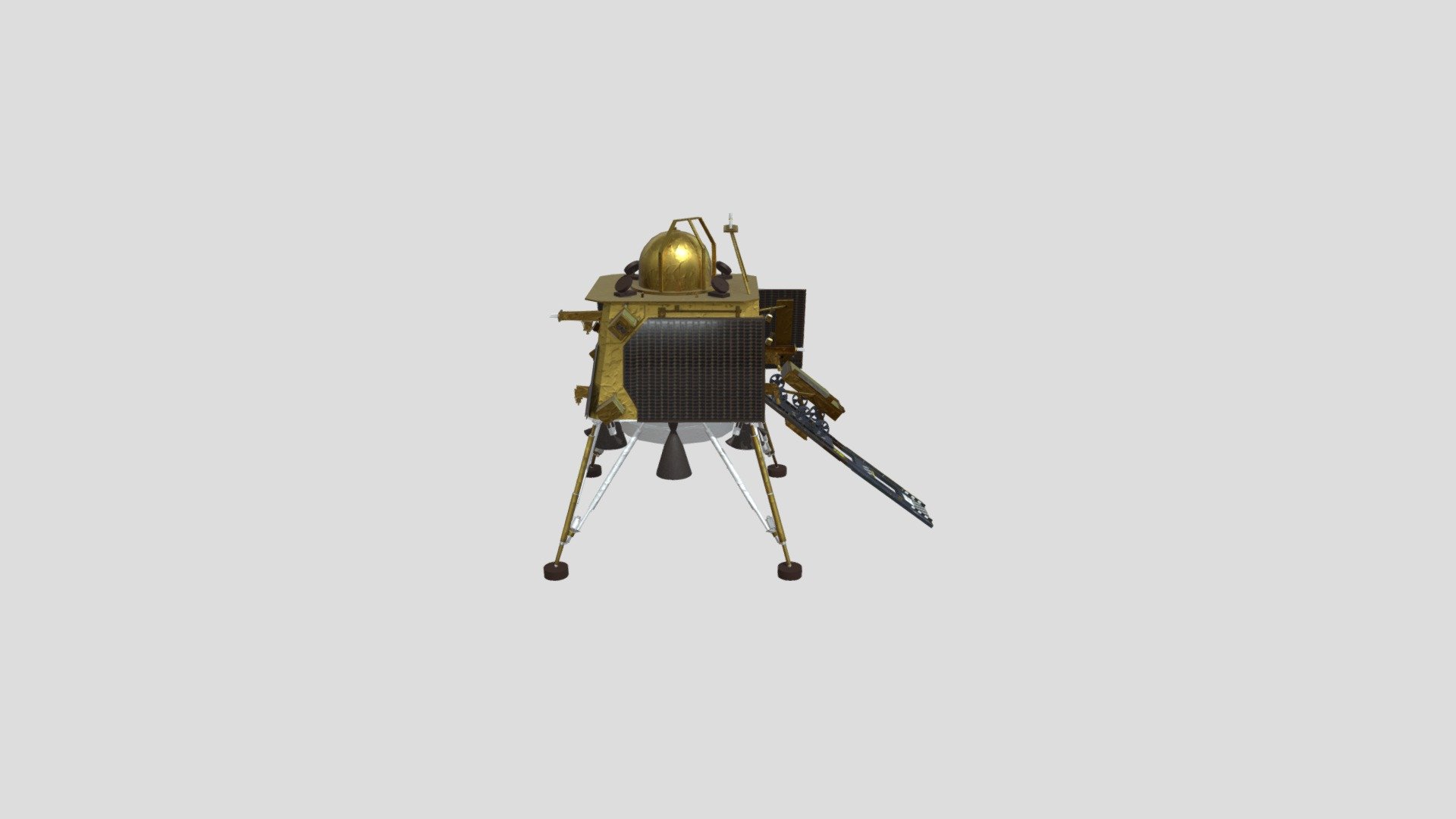 Chandrayaan-3 Vikram Lander - 3D model by vfxcook (@itsvfxcook) [52f548f] - Sketchfab