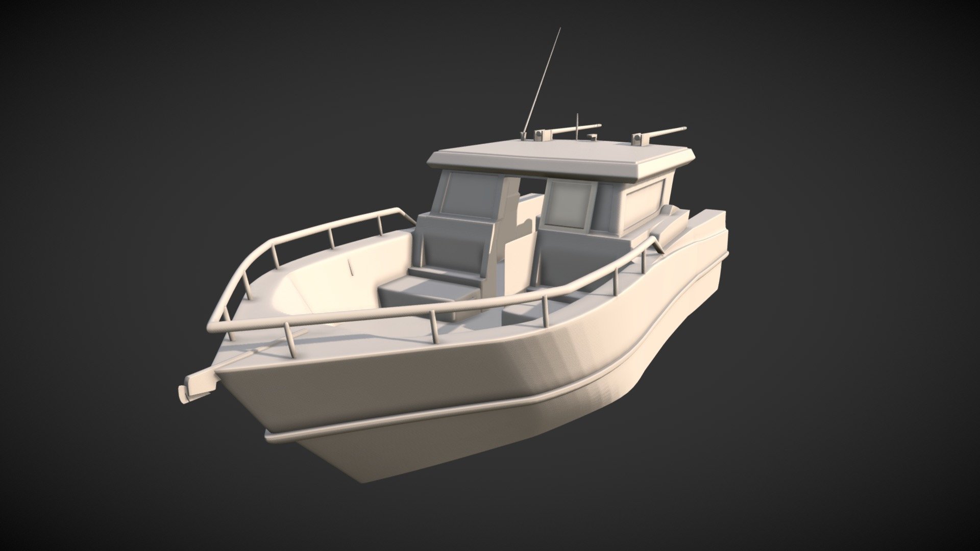 Boat High Res Model - 3D model by HenryAlexander [52fbfce] - Sketchfab