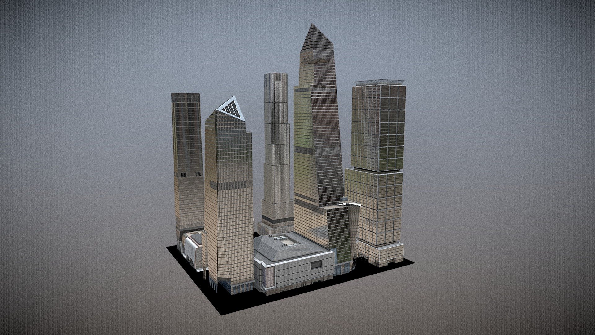 Hudson Yards building complex - New-York - Buy Royalty Free 3D model by ...