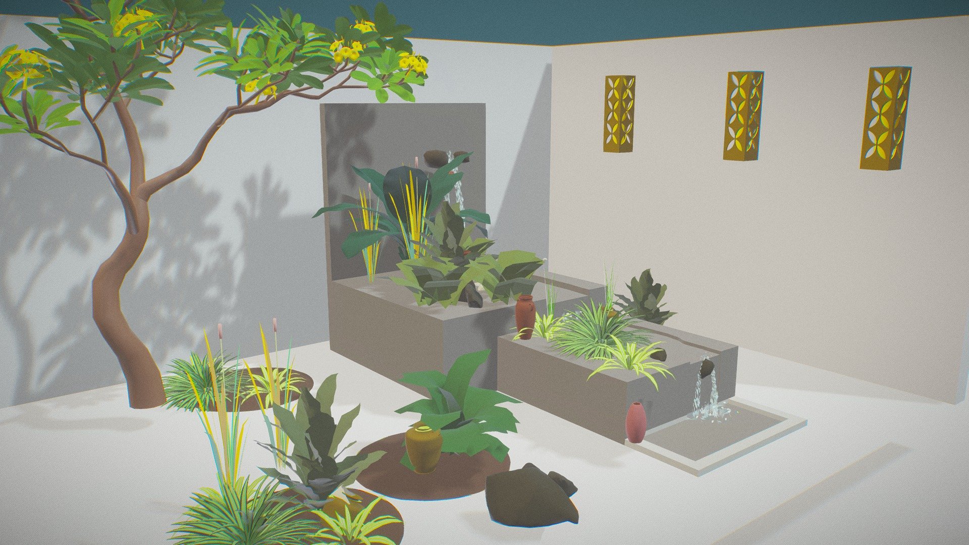 GARDEN - 3D model by Tasyamirandaaf [52fdef2] - Sketchfab