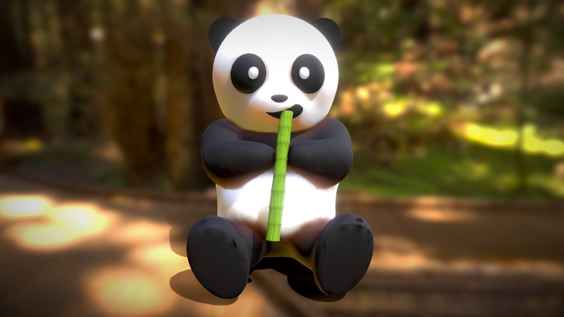 Panda - Simple Toon Style - Download Free 3D model by Tiko (@tikoavp ...