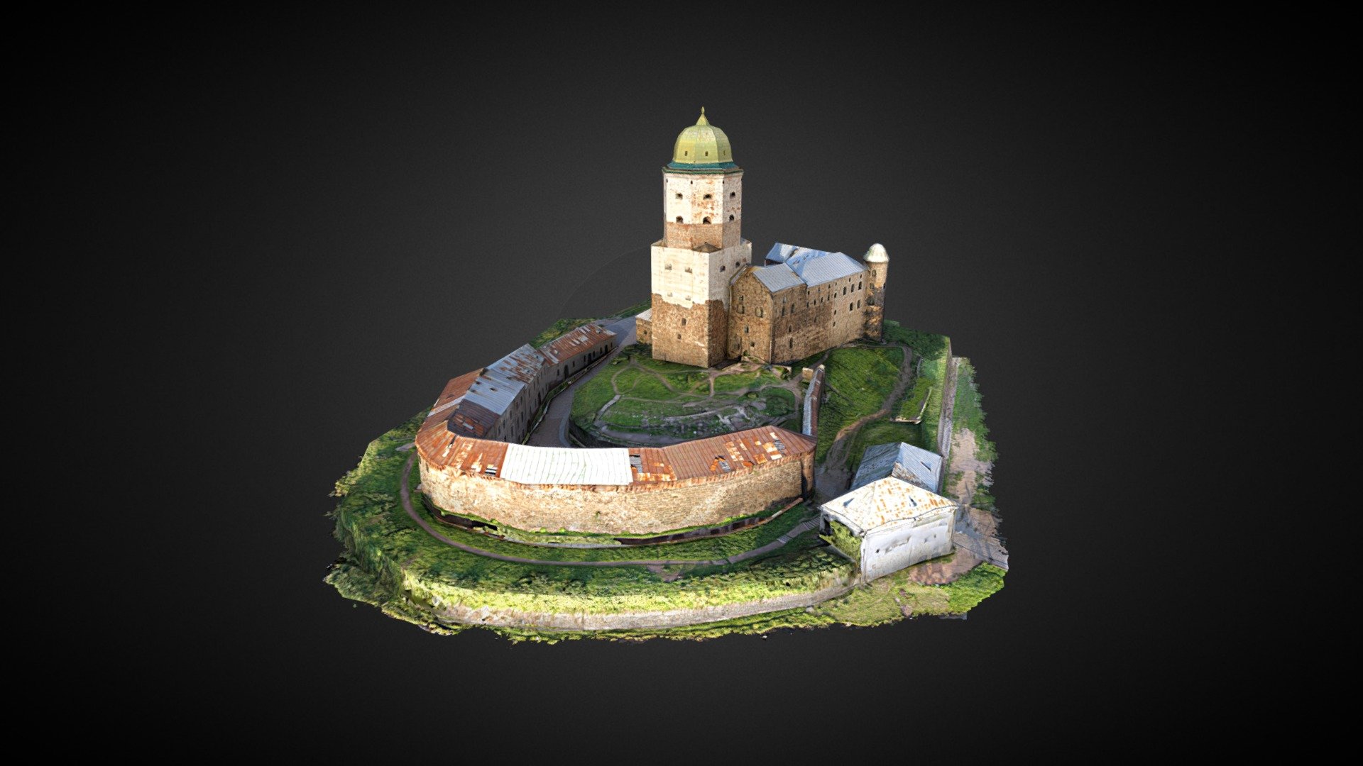 Vyborg Castle - 3D model by Crowcage [530154f] - Sketchfab