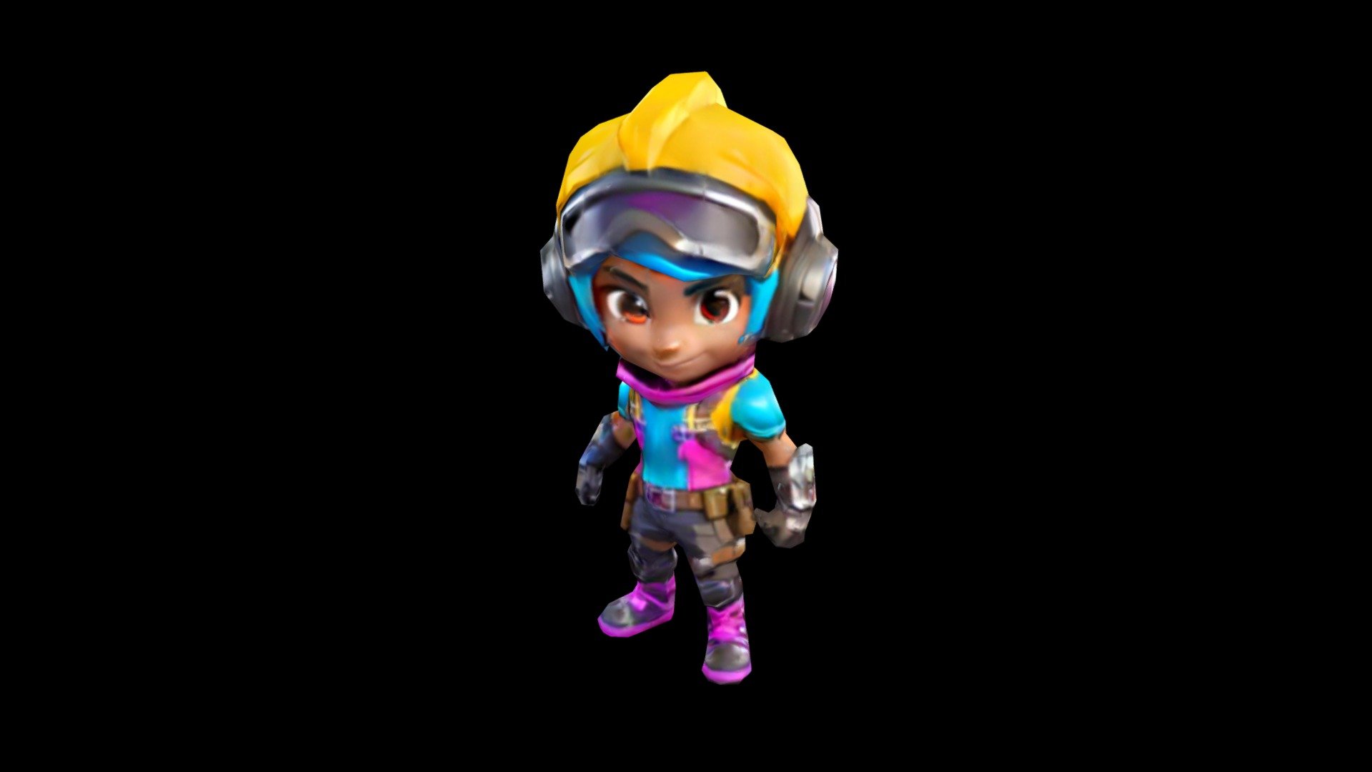 Brawler Girl - Download Free 3D model by klrxyz [5301c5f] - Sketchfab
