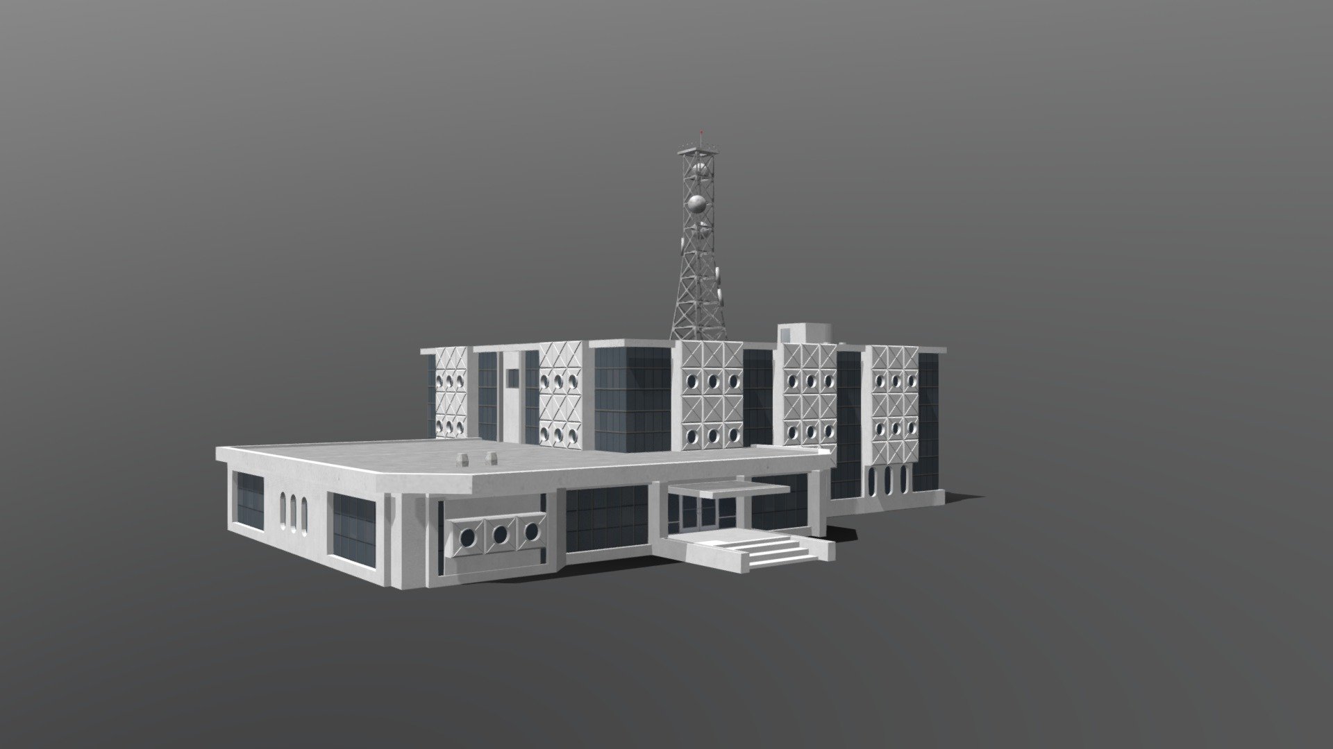 Post Office Bugojno - 3D model by Iskra: Yugoslav Architecture ...