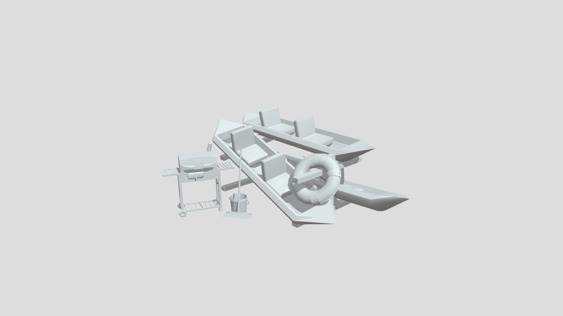 5 Modeled Props - 3D model by Ibe Boen (@ibeboen) [5305123] - Sketchfab