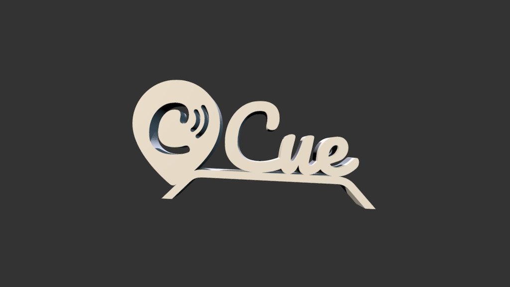 Cue logo - 3D model by normabarr [5308632] - Sketchfab