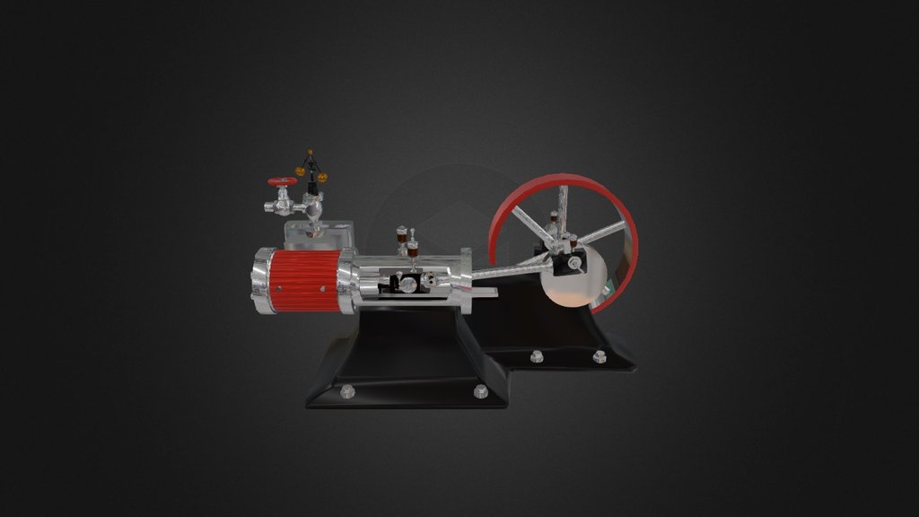 'Metropolitan' Horizontal Steam Engine - Download Free 3D model by Mike ...