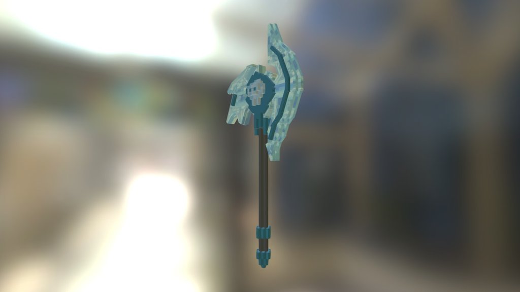BattleAxe - ice - 3D model by Lix3nn [53094ce] - Sketchfab