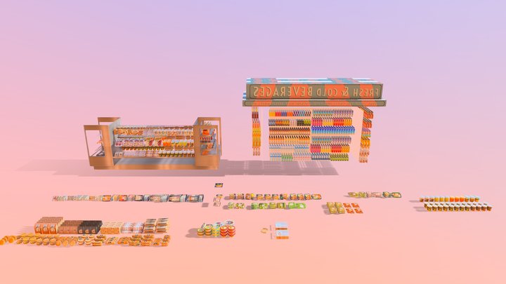 Market 3D models - Sketchfab