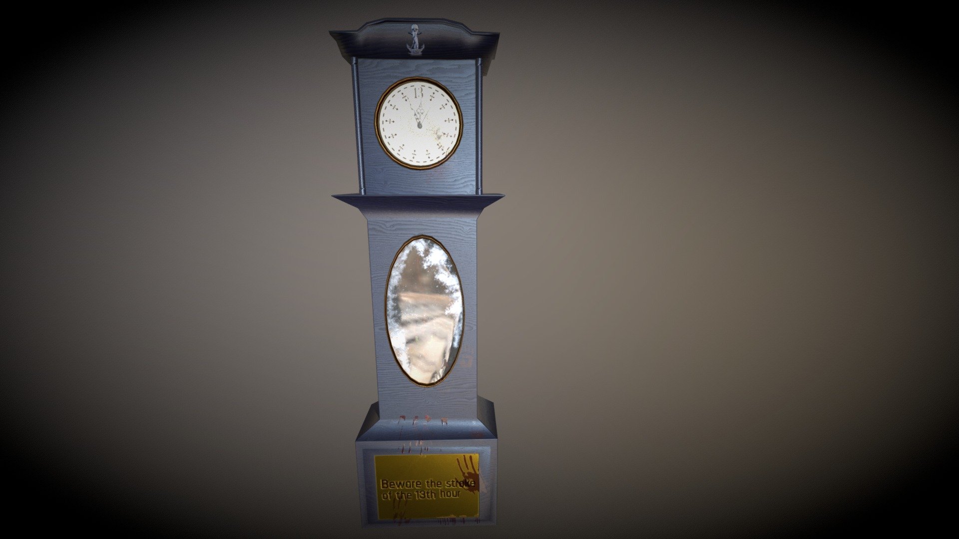 Spooky old Grandfather clock - Download Free 3D model by wcnelson ...