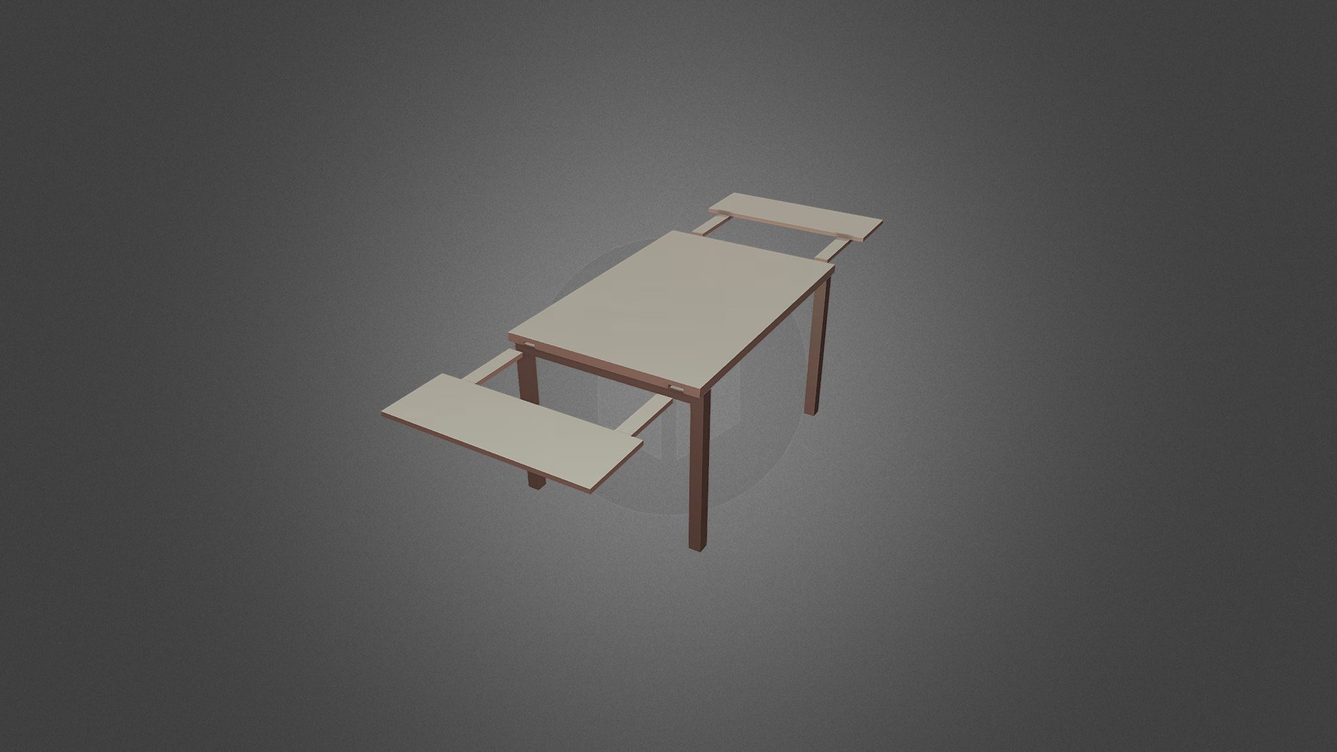 Dinning table extendable - 3D model by tomas.latika [530b2a5] - Sketchfab