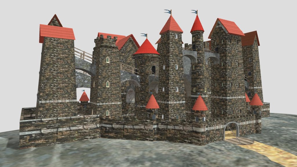 castle - A 3D model collection by Wanghaisen - Sketchfab