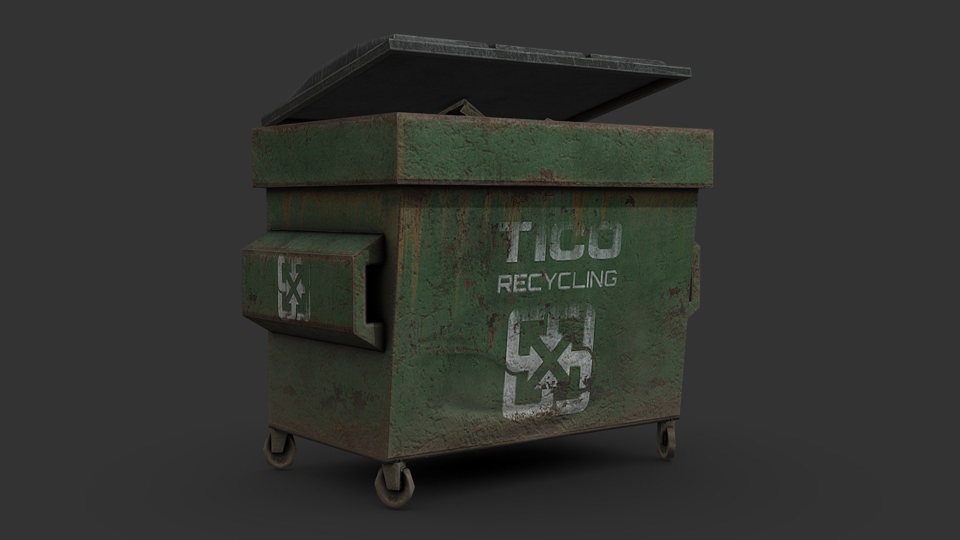 Dumpster - 3D model by Renafox (@kryik1023) [530ceb6] - Sketchfab