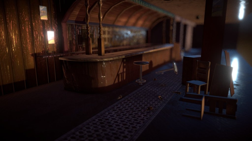 A Messy Bar - 3D model by Alice Pleasance (@AlicePleasance) [530dfaf ...