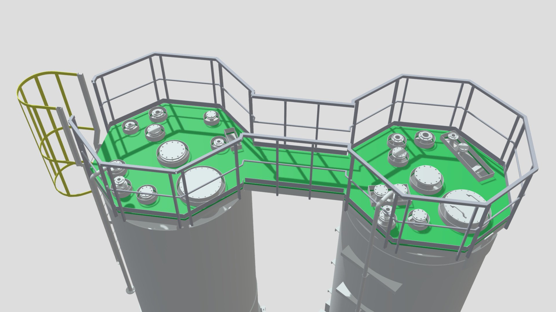 Passerelle R101-001 & R101-002 - 3D model by rmlf68 [530f50b] - Sketchfab