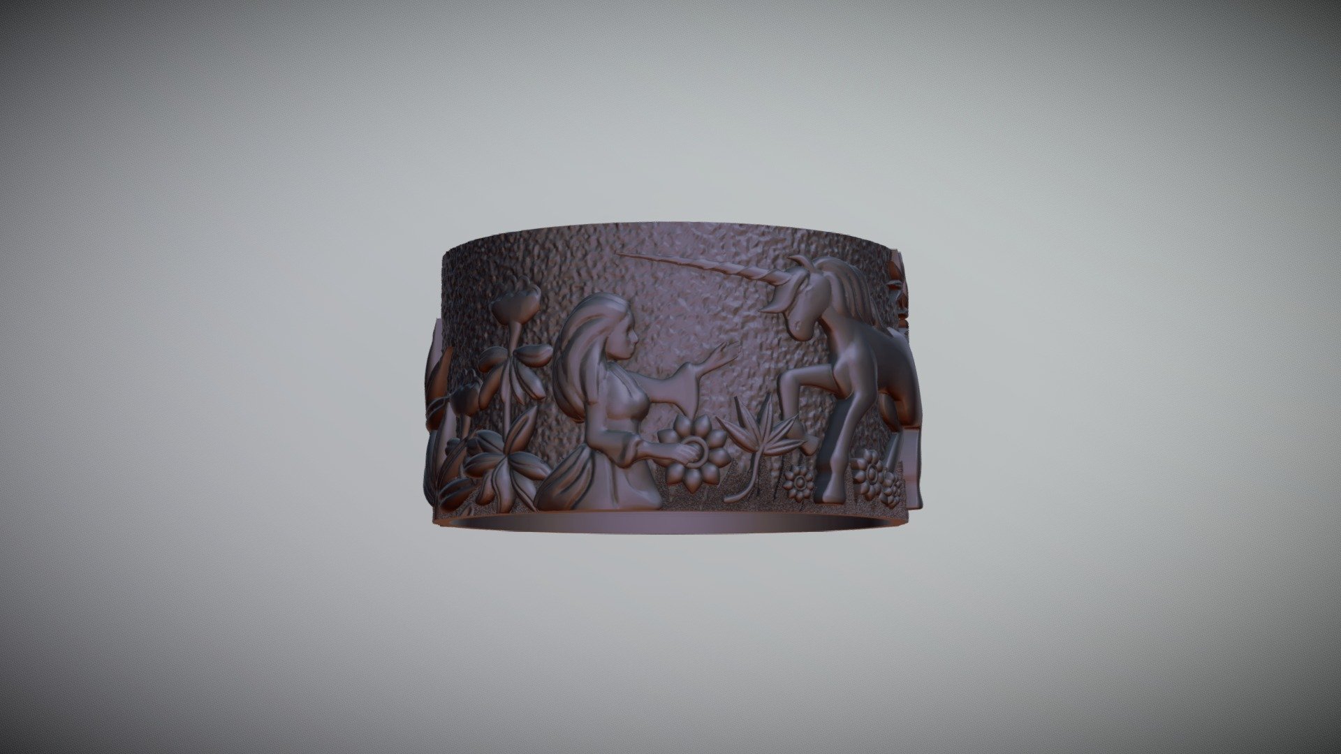 Dream land Ring 3D sculpture - 3D model by sjrc.stud [53115f6] - Sketchfab