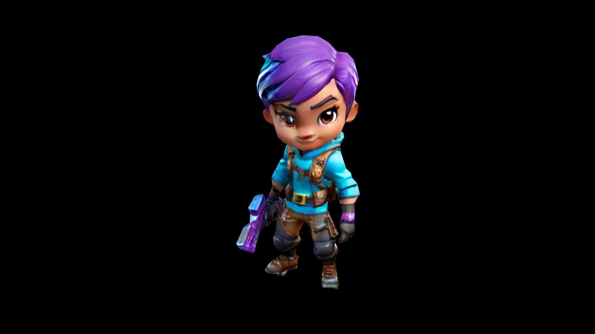 "The Adventures of Blue Cartoon Doll and Pink Le - Download Free 3D ...
