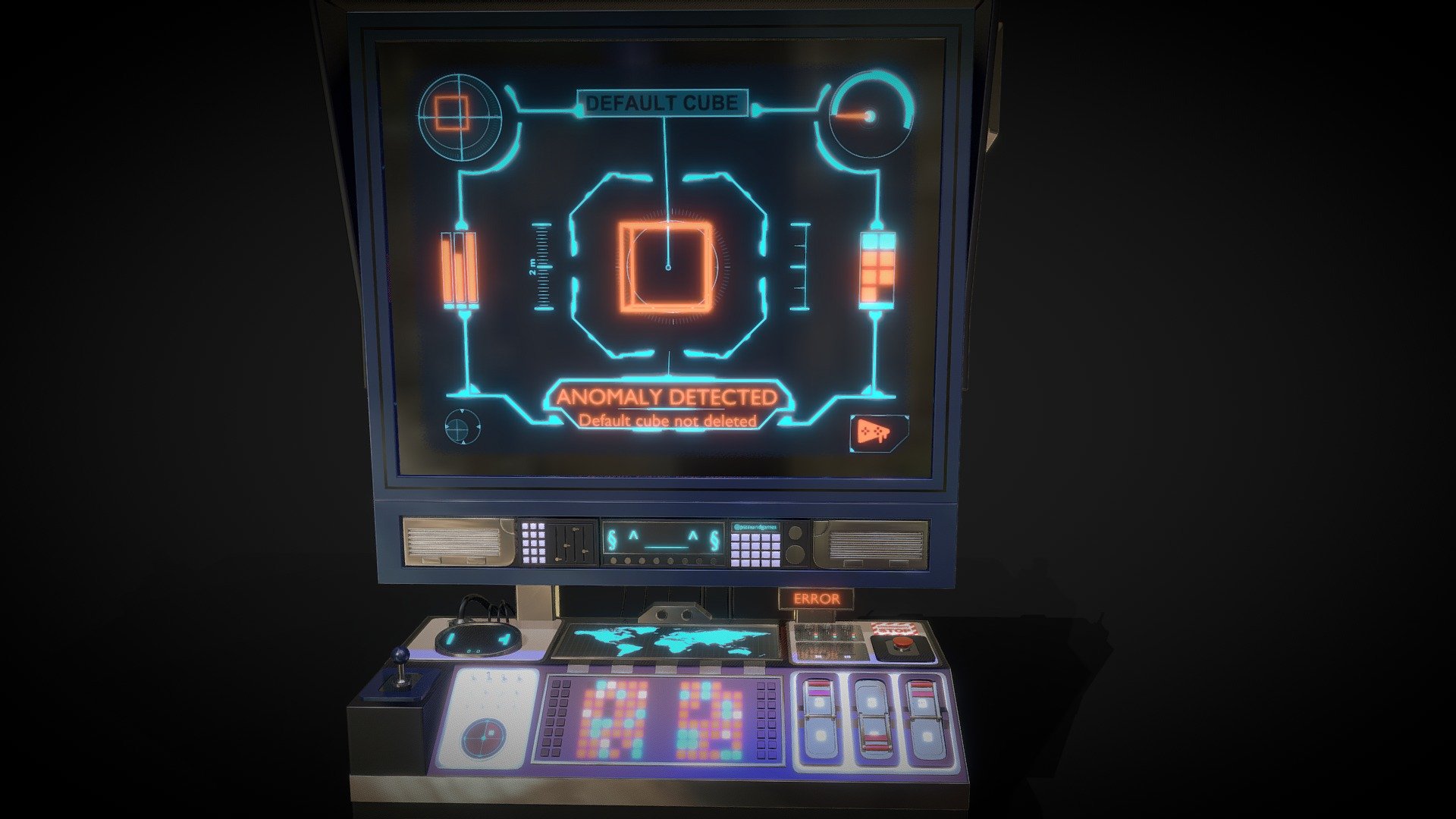 Retro-Futuristic Monitor Computer - Animated - Buy Royalty Free 3D ...
