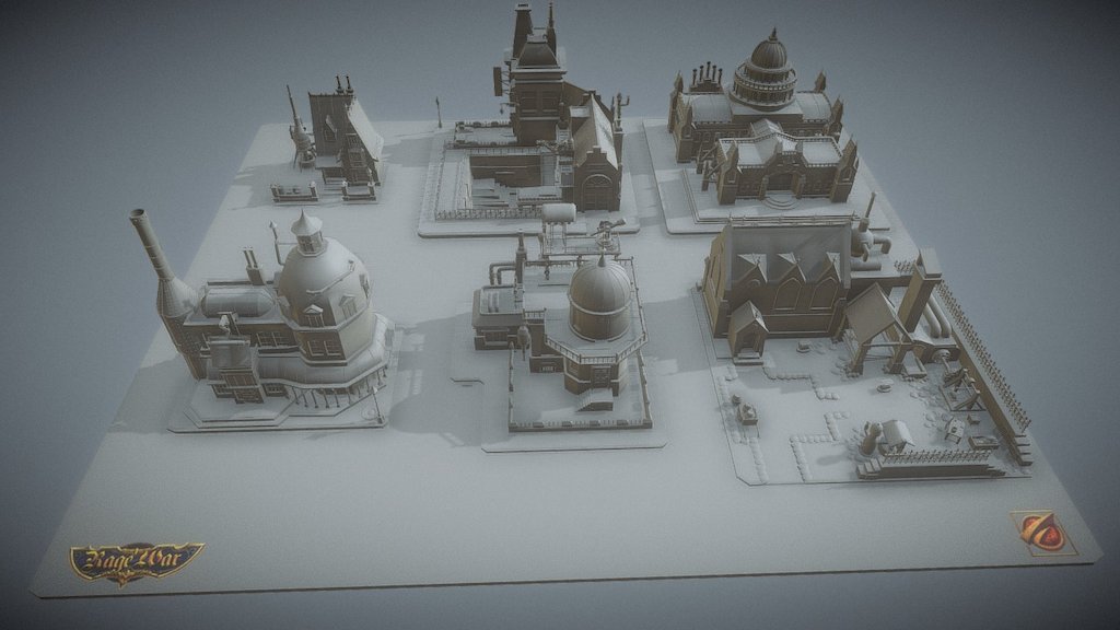 Rage War buildings (part 2) - 3D model by Todor Malakchiev ...