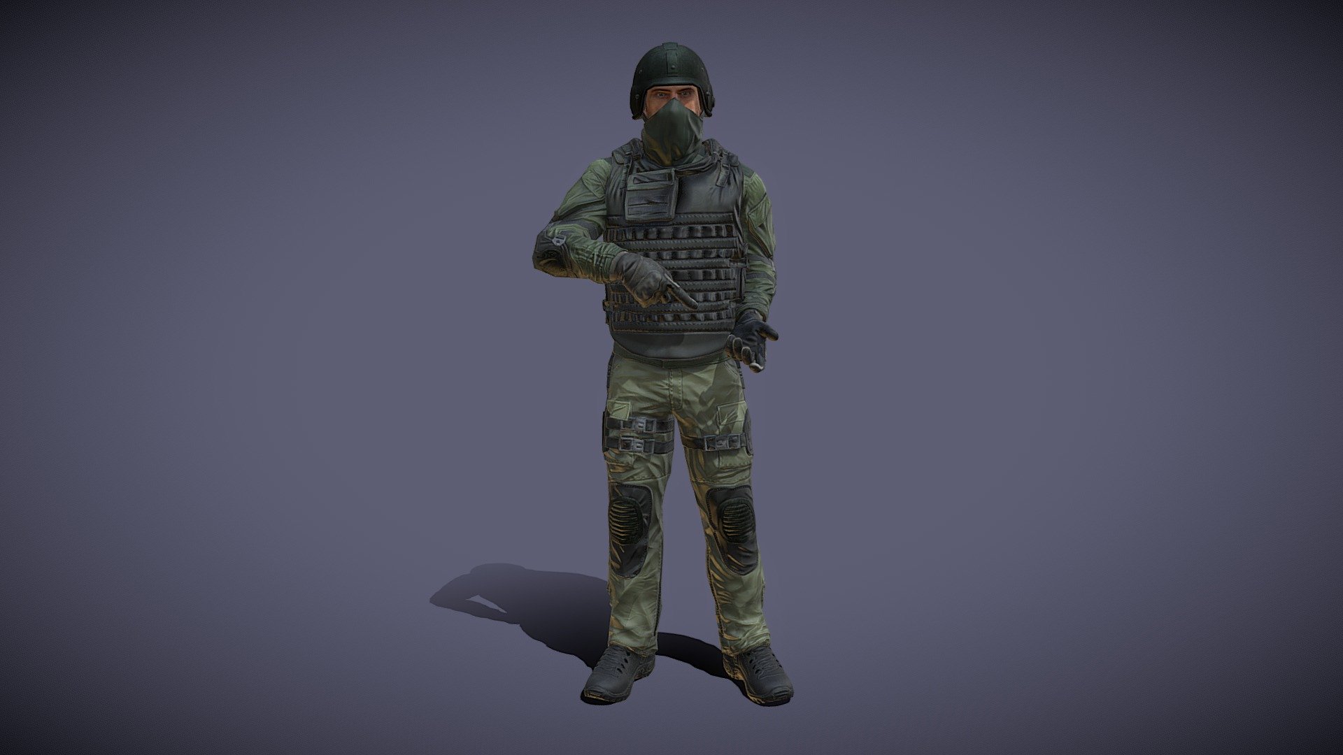 Army Soldier 1 - Buy Royalty Free 3D model by Hitoshi Matsui (@hitoshi ...