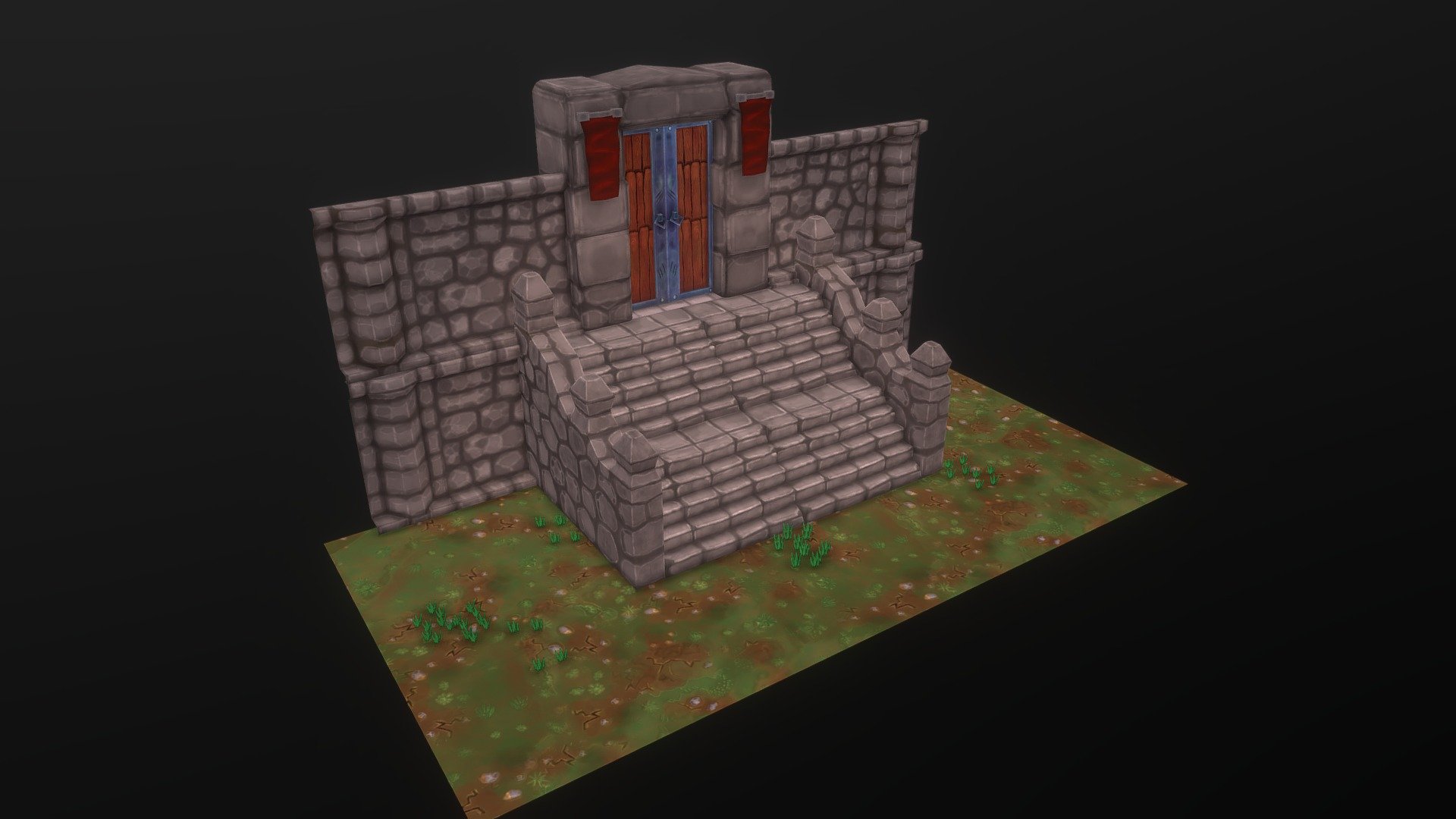 Dungeon Gate - Download Free 3D model by C. Anastasiadis (@bagatir ...
