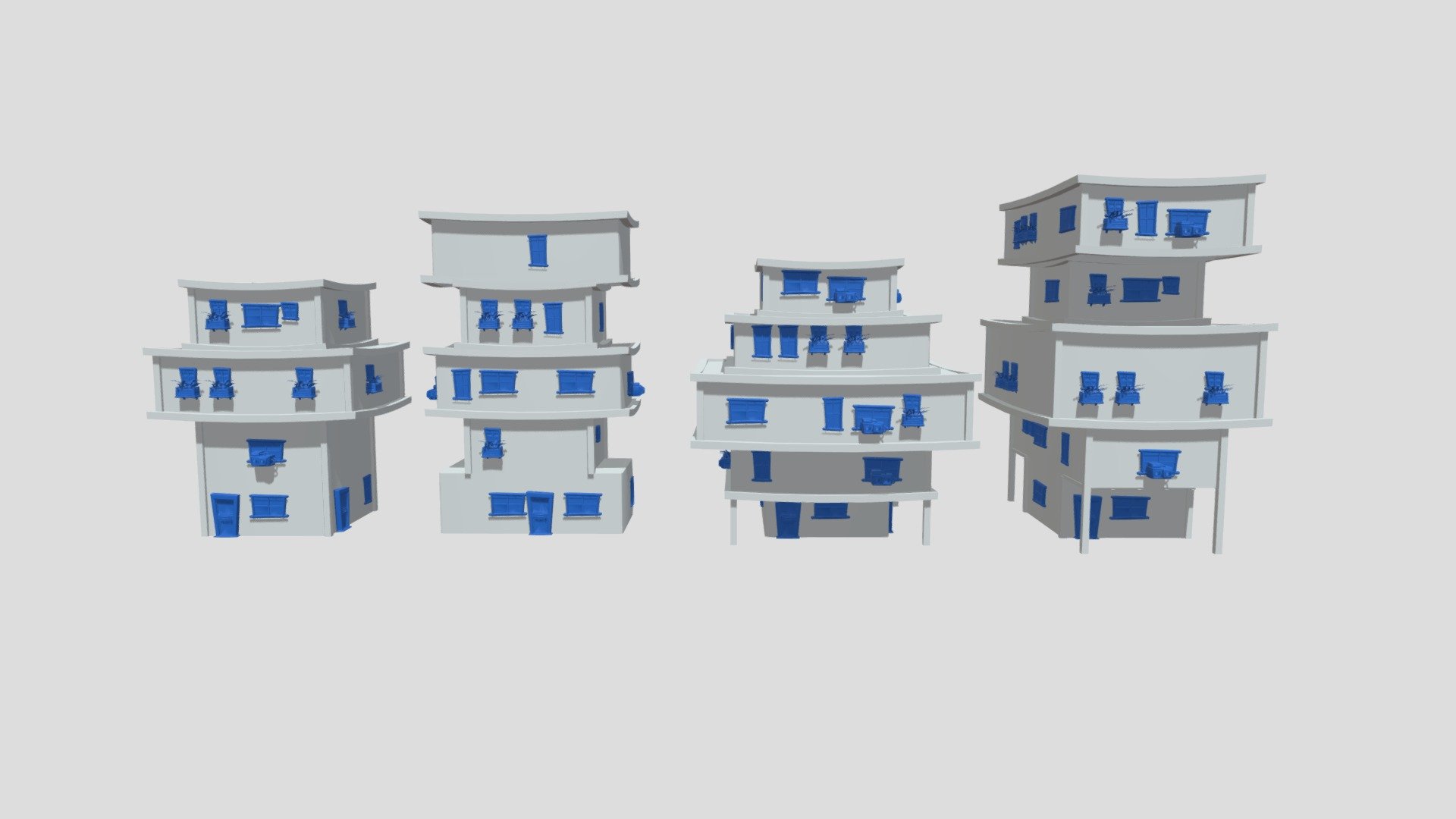 Procedural Buildings 1 - Download Free 3D model by phoebeHgibson ...