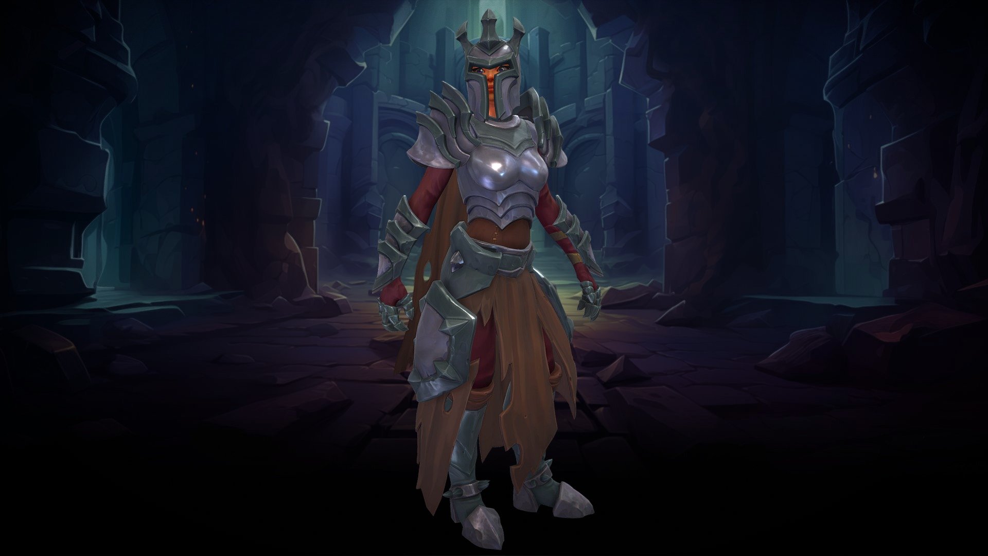 Stylized Human Female Dungeon Knight(Outfit) - 3D model by N-hance ...