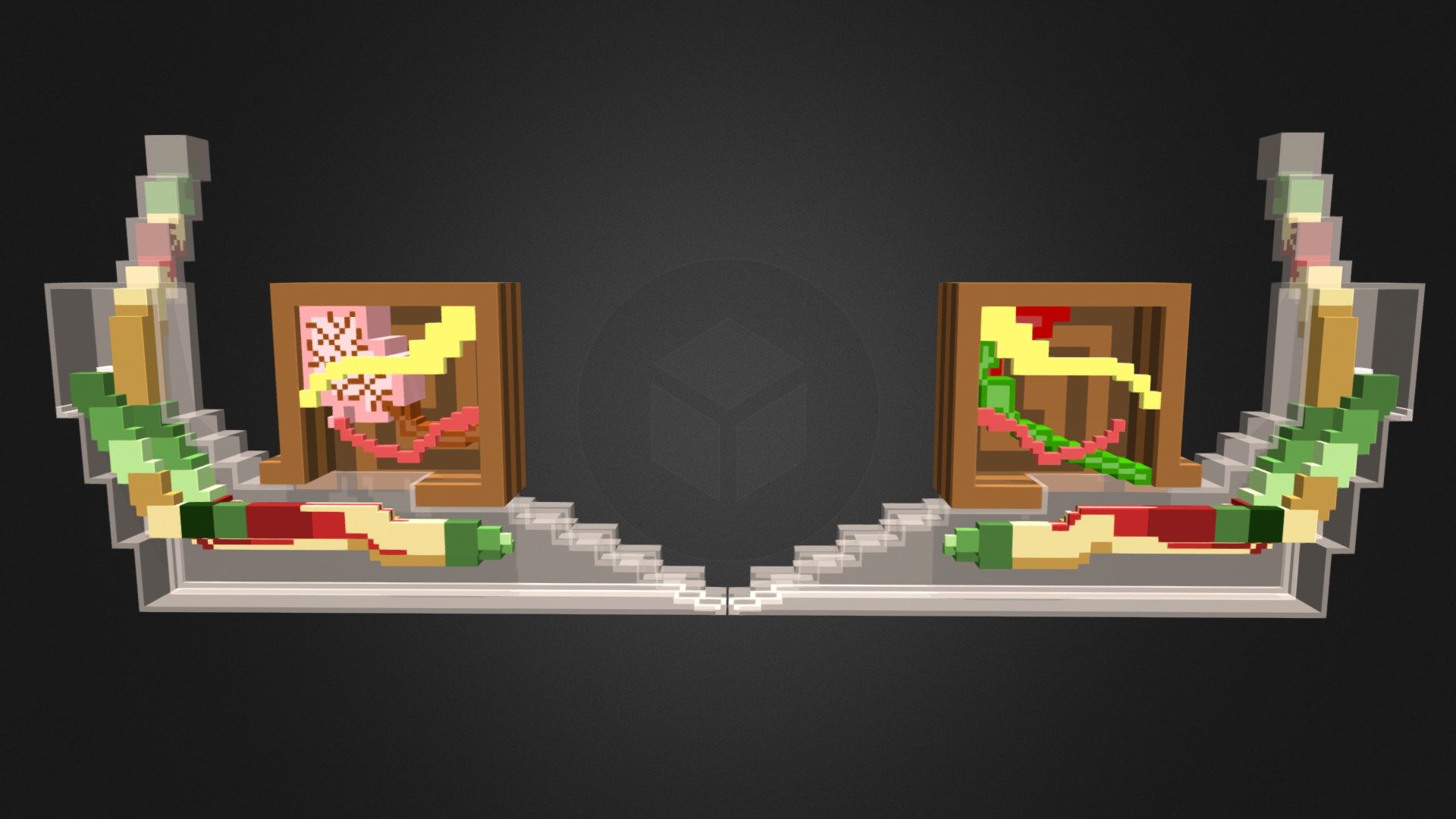 Voxel Art | Inside of a Zombie Snail and Shell - 3D model by ...