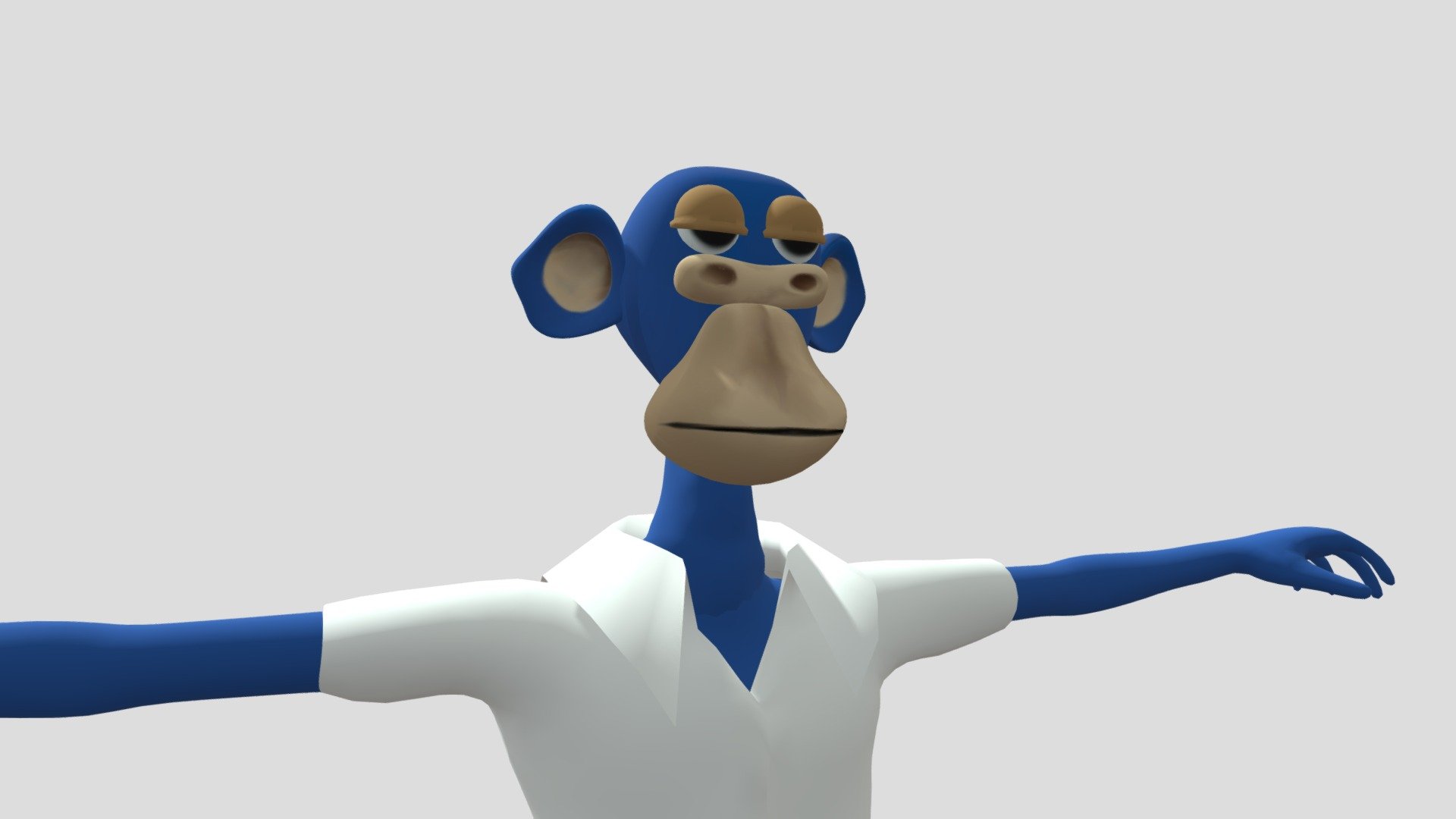 Blue Bored Ape - 3D model by Dylan.TYL [531c6f8] - Sketchfab