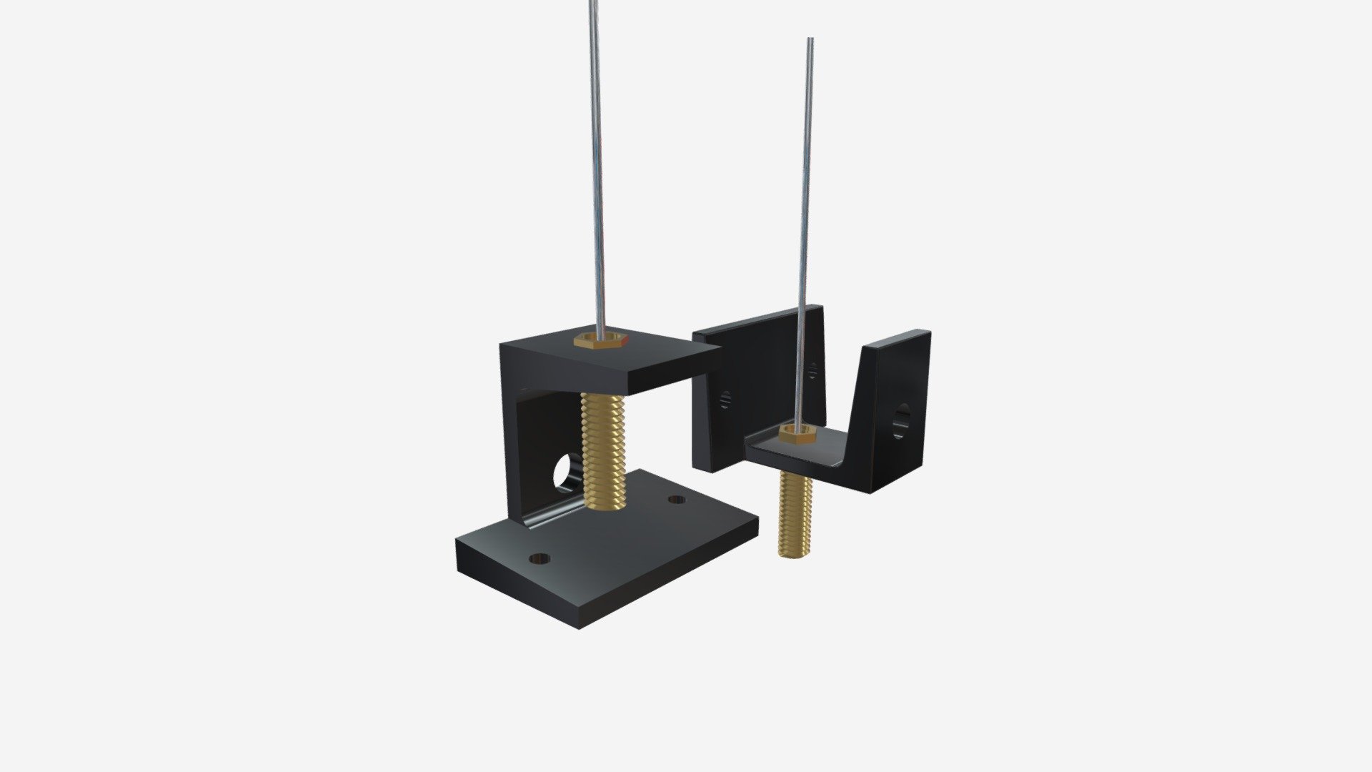 Soporte fijación cable de acero Negro - 3D model by Printemps (@printemps3D) [531e04e] - Sketchfab