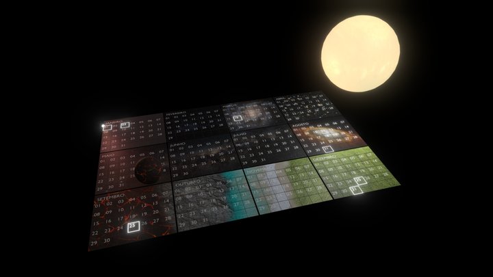 Calendar 3D models - Sketchfab
