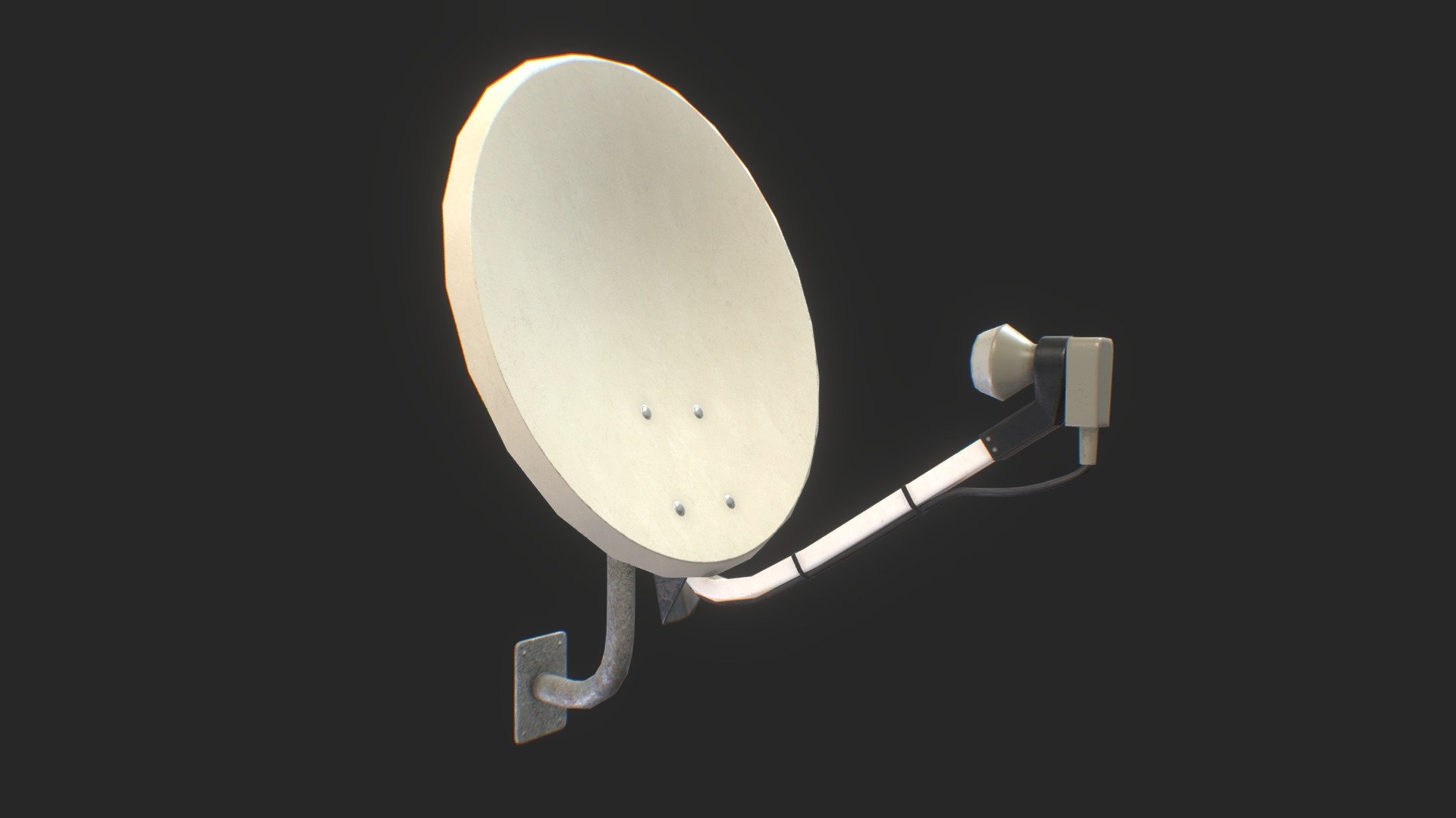 📡 Parabolic Satellite Dish 3D Model - 3D model by 3D Skill Up ...